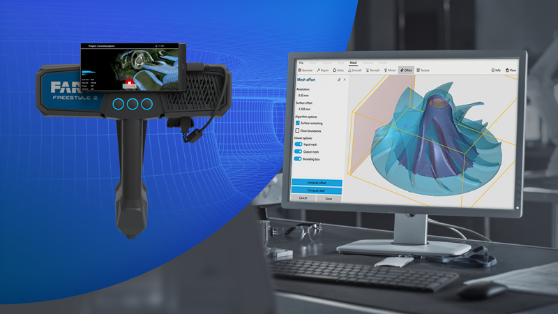 Utiliser un scanner à main pour Numériser, Inspecter, Modéliser vos ...