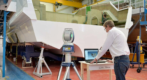 Using laser templating and laser trackers to build yachts | Case Study ...
