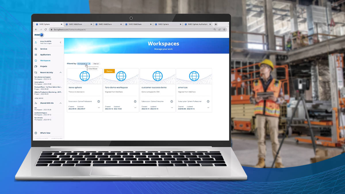 FARO Sphereワークスペースで360°データや3D点群データを一元管理|動画| FARO